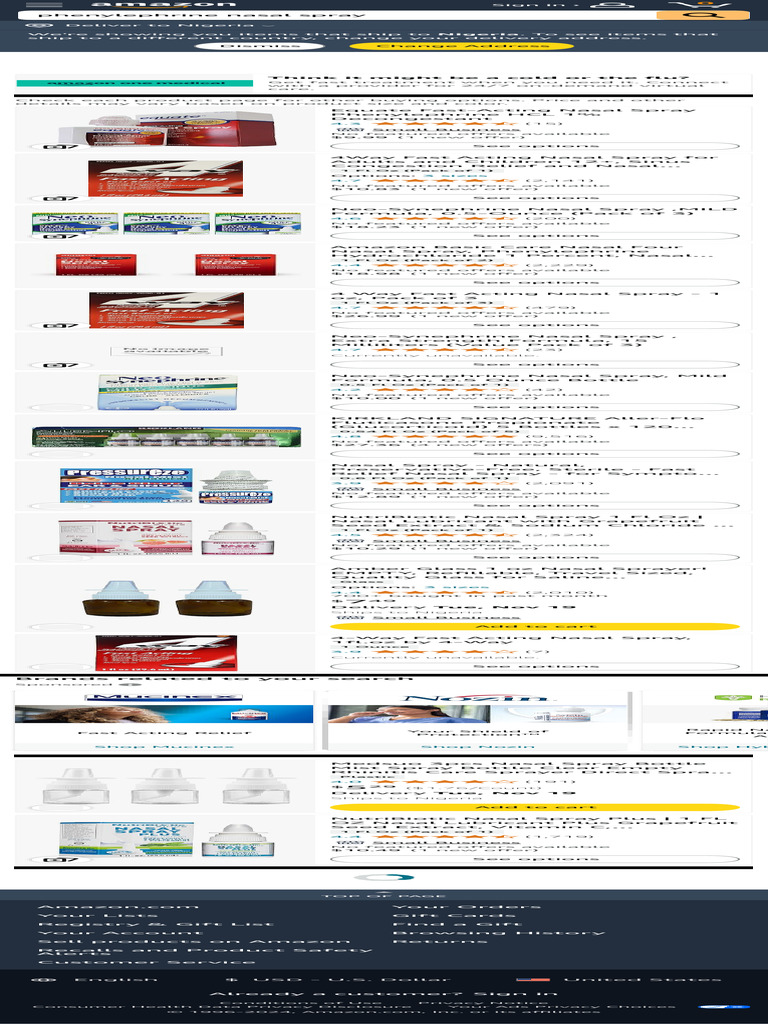 Phenylephrine Nasal Spray | PDF