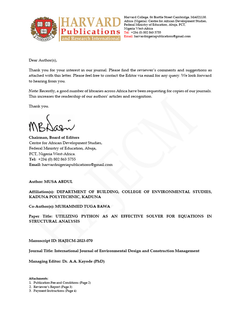 Harvard RPI - Reviewer(s) Report | PDF