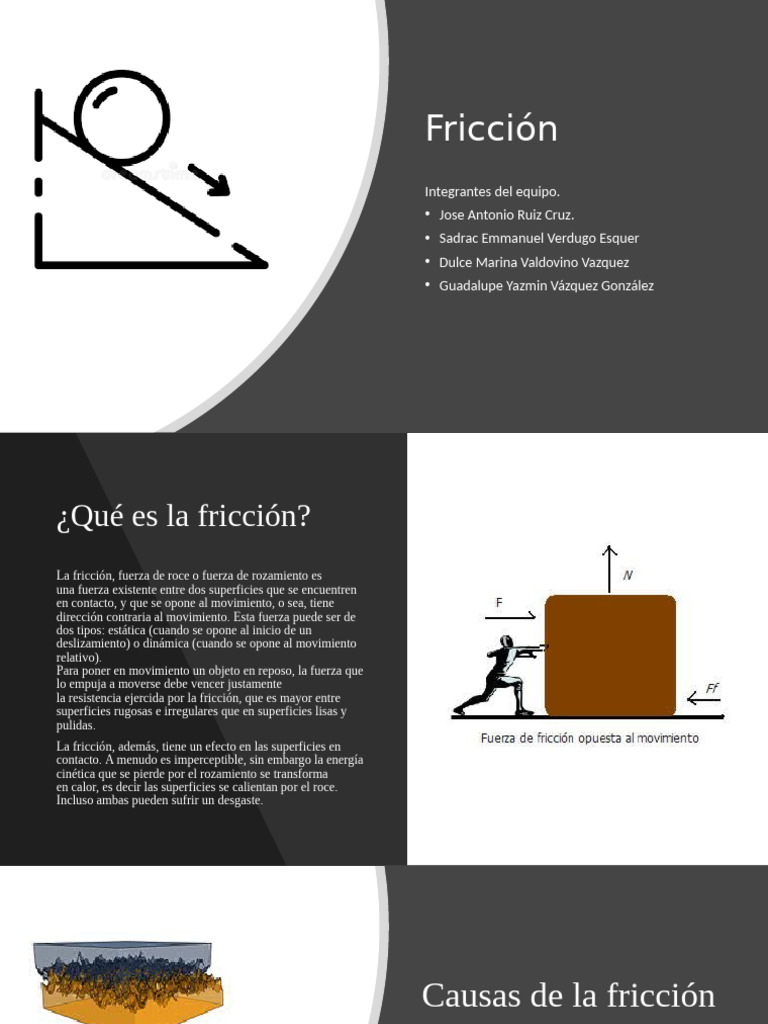 Conceptos Clave sobre la Fricción | PDF | Fricción | Fuerza