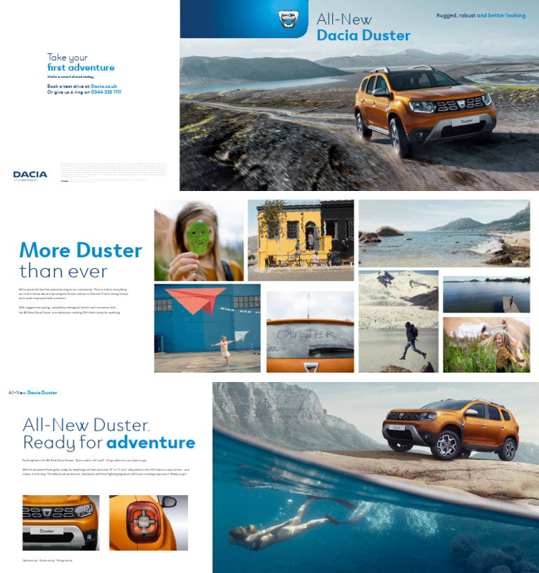 Duster Brochure 2018 November | PDF | Fuel Economy In Automobiles | Diesel Engine