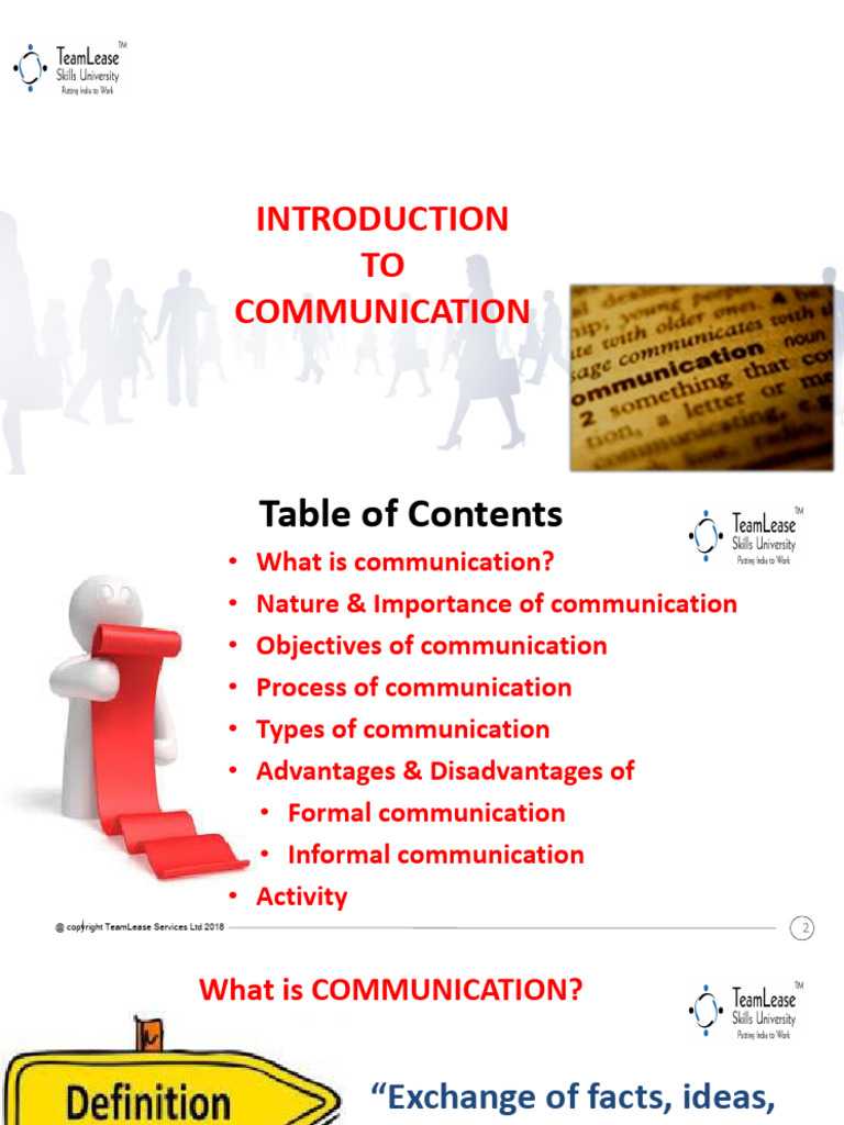 Session 1 (Intro To Communication) | PDF | Communication | Nonverbal ...