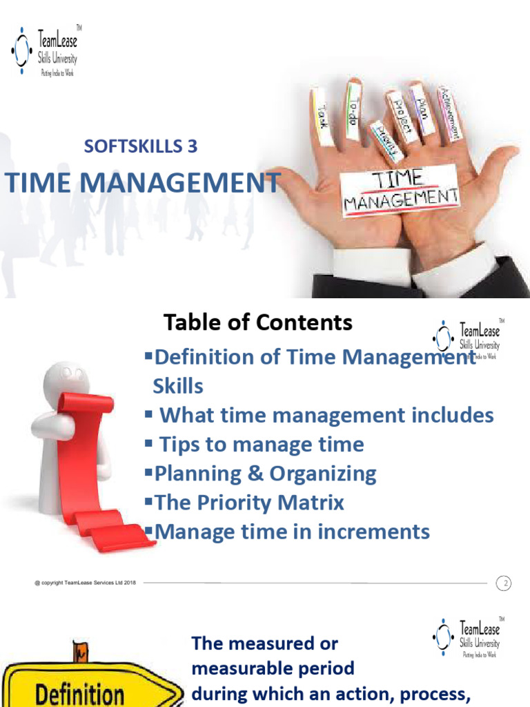 Session 3 (Time Management) | PDF | Time Management | Professional Skills