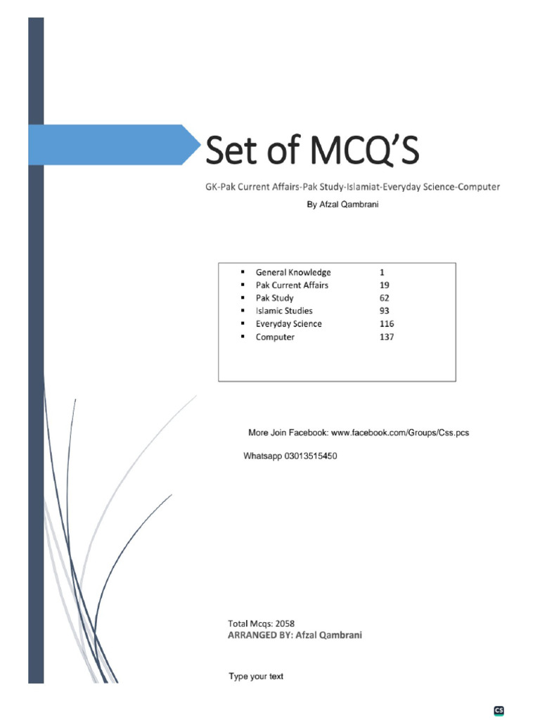 General Knowledge Mcqs | PDF
