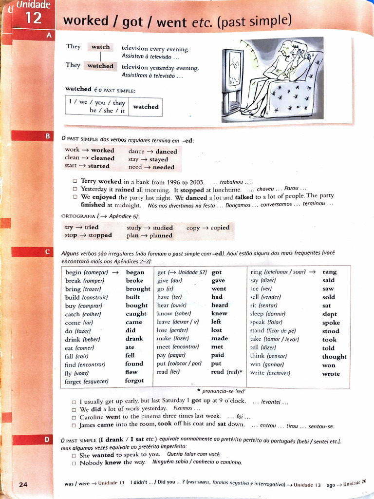Past Simple Verbs: Usage and Exercises | PDF