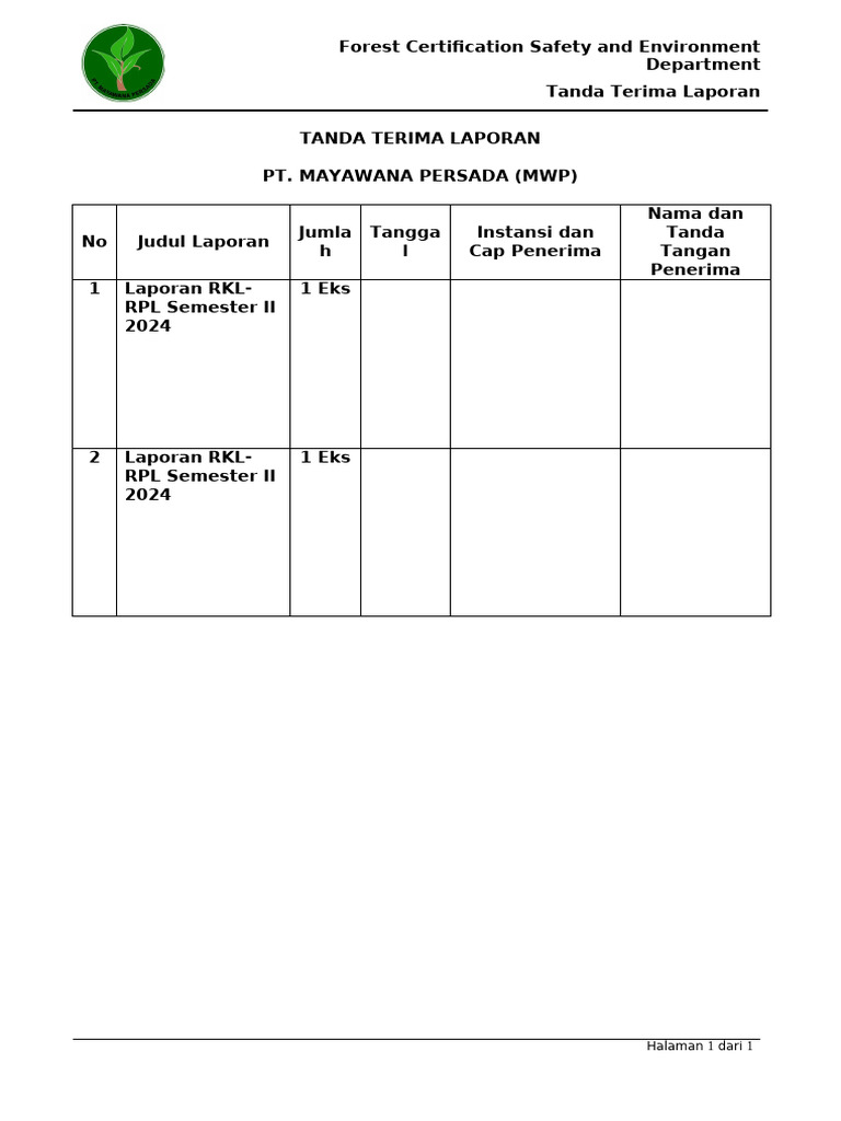 Laporan RKL-RPL Semester II 2024 | PDF