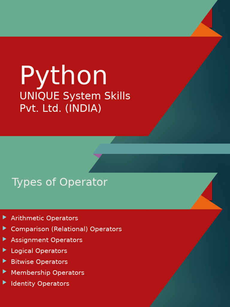 2 Operators Control Statements Decision Statement Loop Statement | PDF | Arithmetic | Mathematics