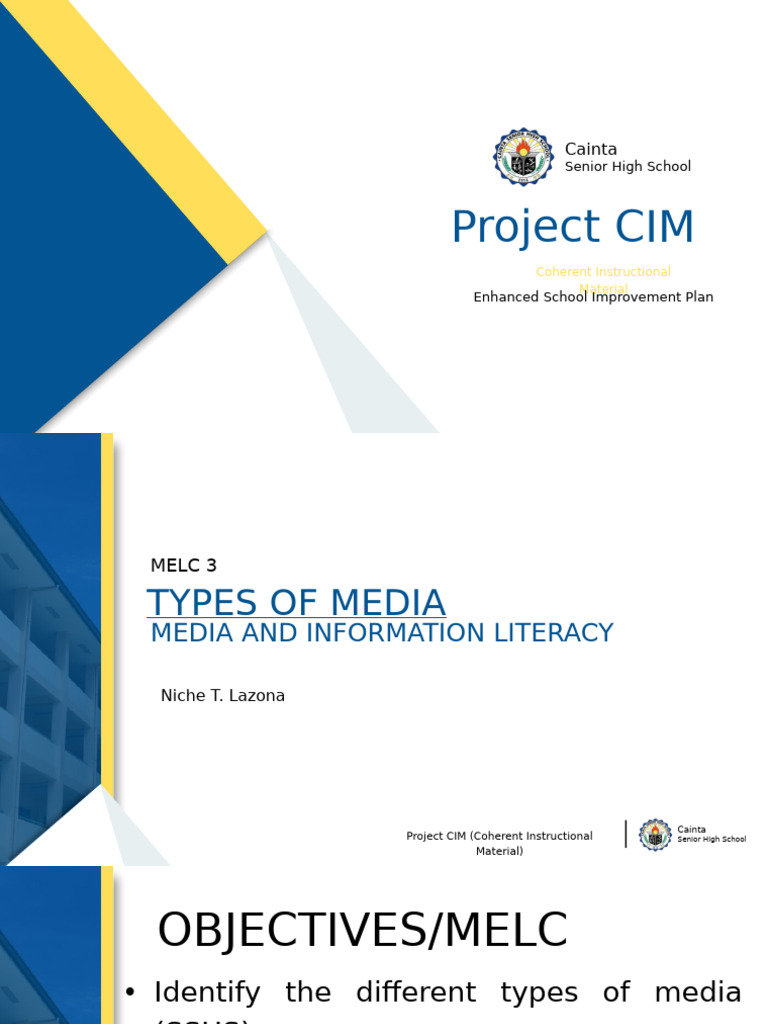 MELC 3 Day1 MIL Types of Media | PDF | Modulation | Frequency Modulation