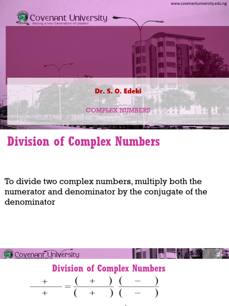 2b-MAT111-Complex Numbers L2b | PDF | Complex Number | Arithmetic