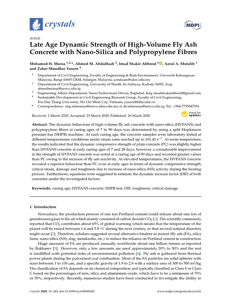 Crystals 10 00243 v3 | PDF | Deformation (Engineering) | Concrete