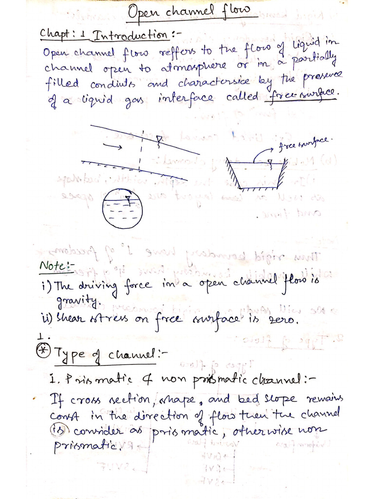 Open Channel Flow | PDF