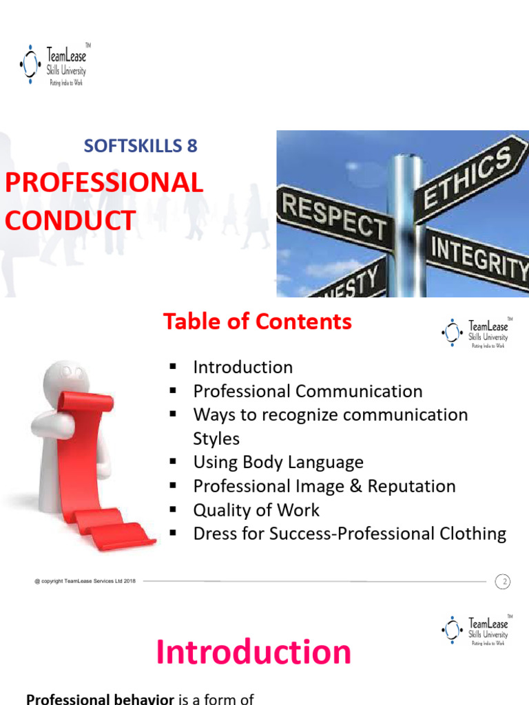 Session 8 (Professional Conduct) | PDF | Psychology | Behavioural Sciences