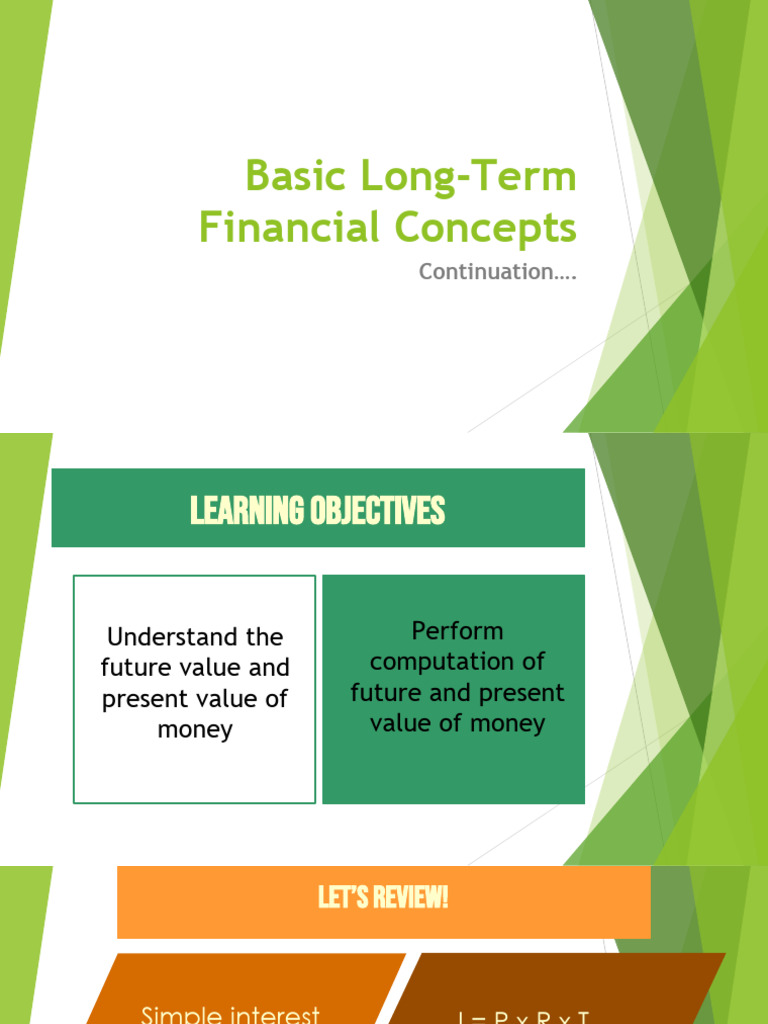 (5.2) Basic Long-Term Financial Concepts Cont (Autosaved) | PDF