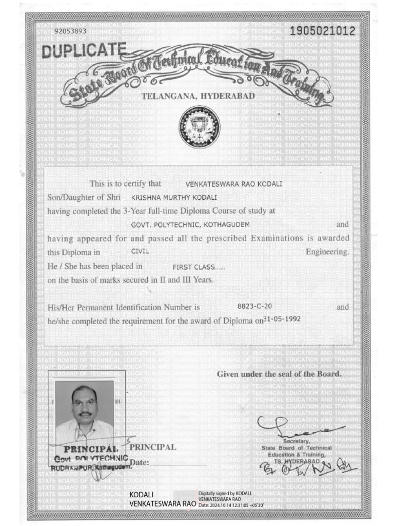 Diploma certificate | PDF