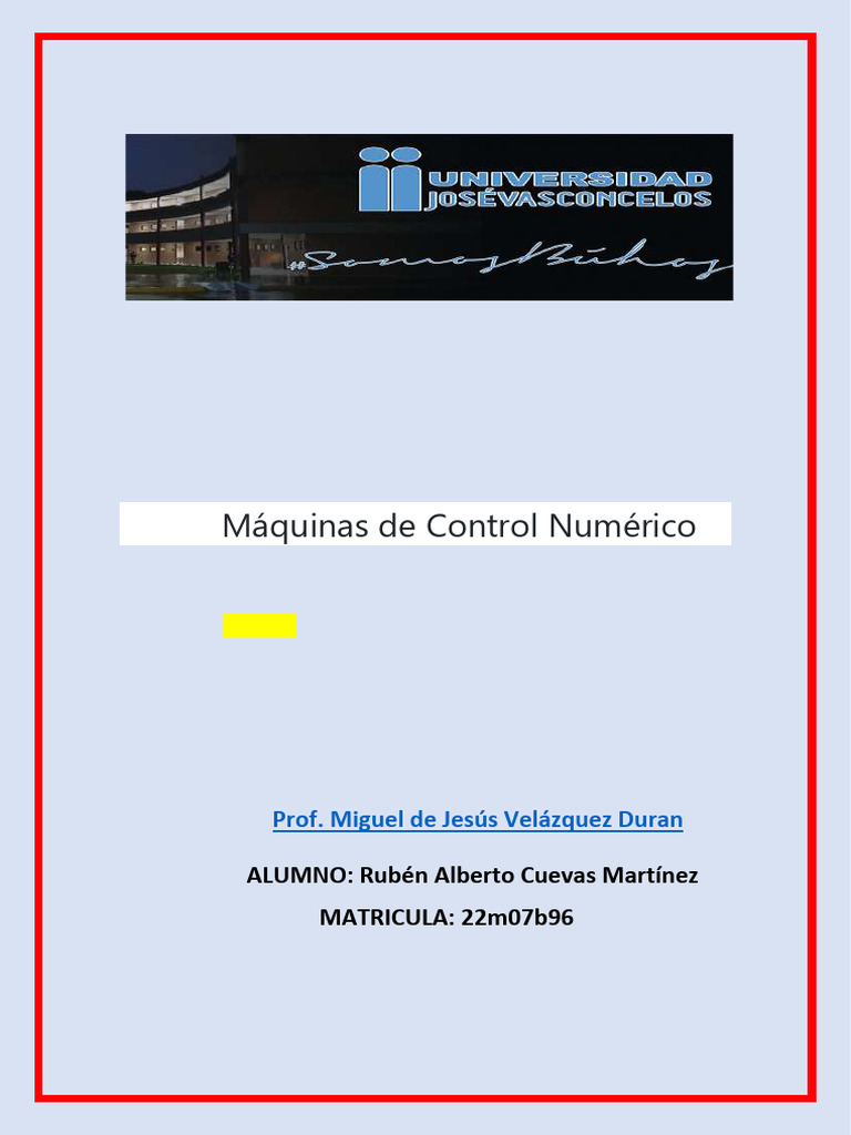 MAQ CONTROL NUMERICO | PDF