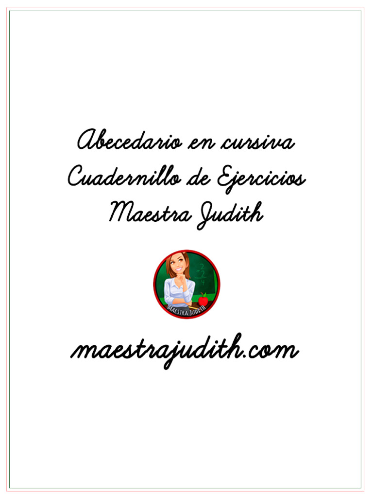 Ejercicios de Caligrafía Cursiva | PDF | Escritura | Colación