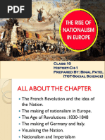 The Rise of Nationalism in Europe Class 10 Final | PDF | Balkans | Kingdom Of Prussia