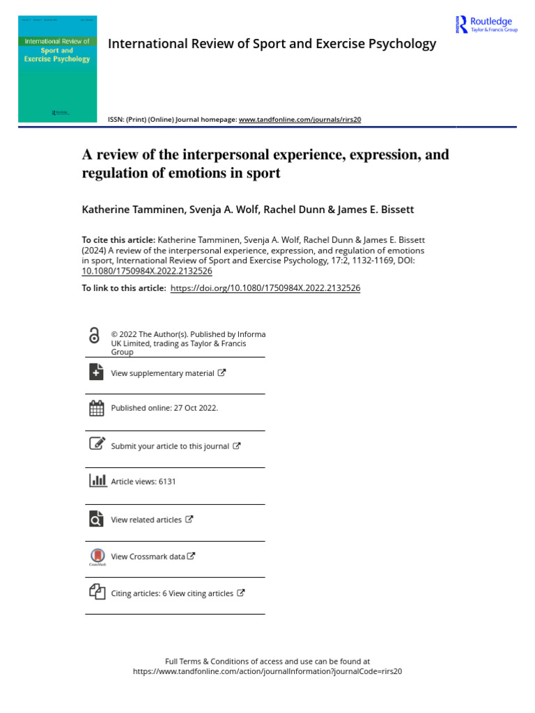 A Review of The Interpersonal Experience Expression and Regulation of ...