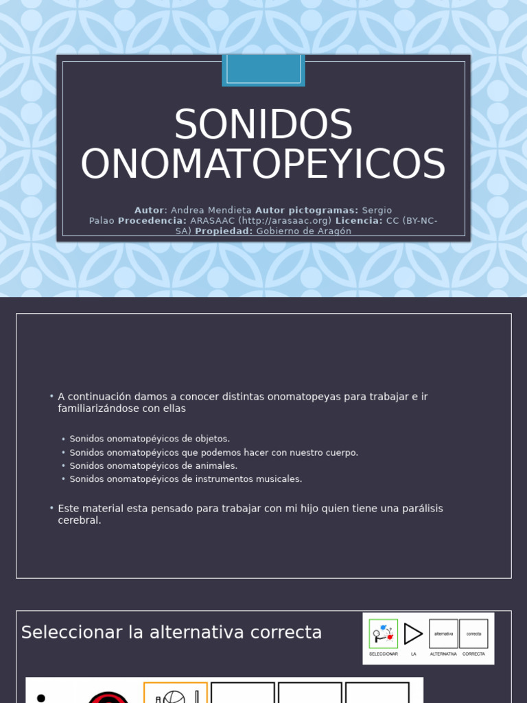 Sonidos Onomatopeyicos | PDF