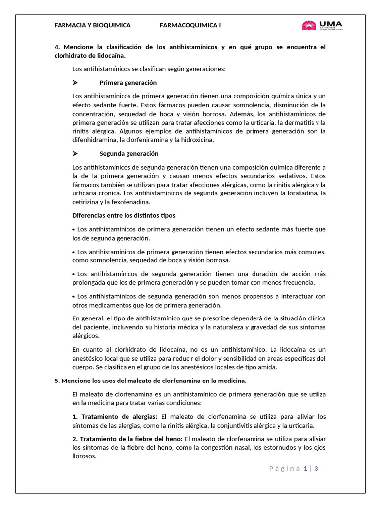 Cuestionario Preg 4, 5 y 6 | PDF | Alergia | Medicina CLINICA