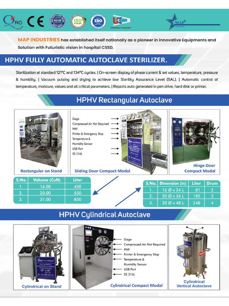 Autoclave Brochure | PDF