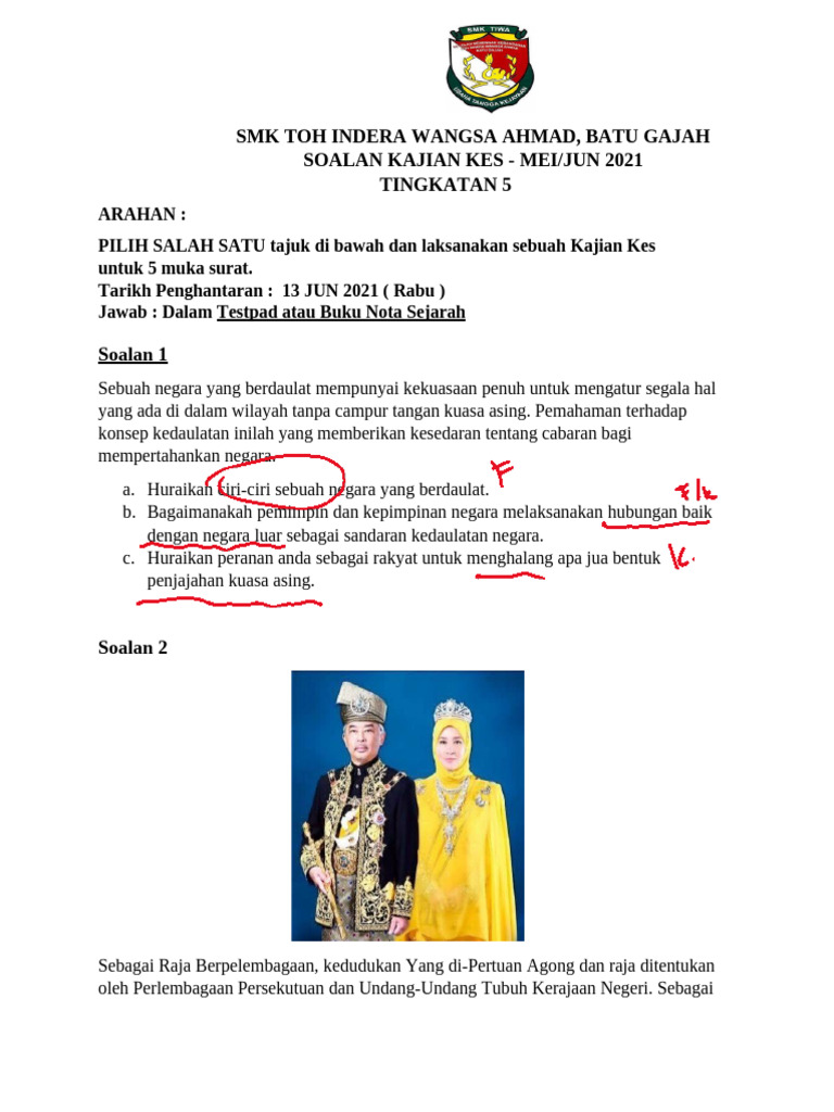 Kajian Kes Tingkatan 5 2021 | PDF