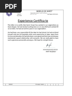 Driver Experience Certificate Format 3 | PDF