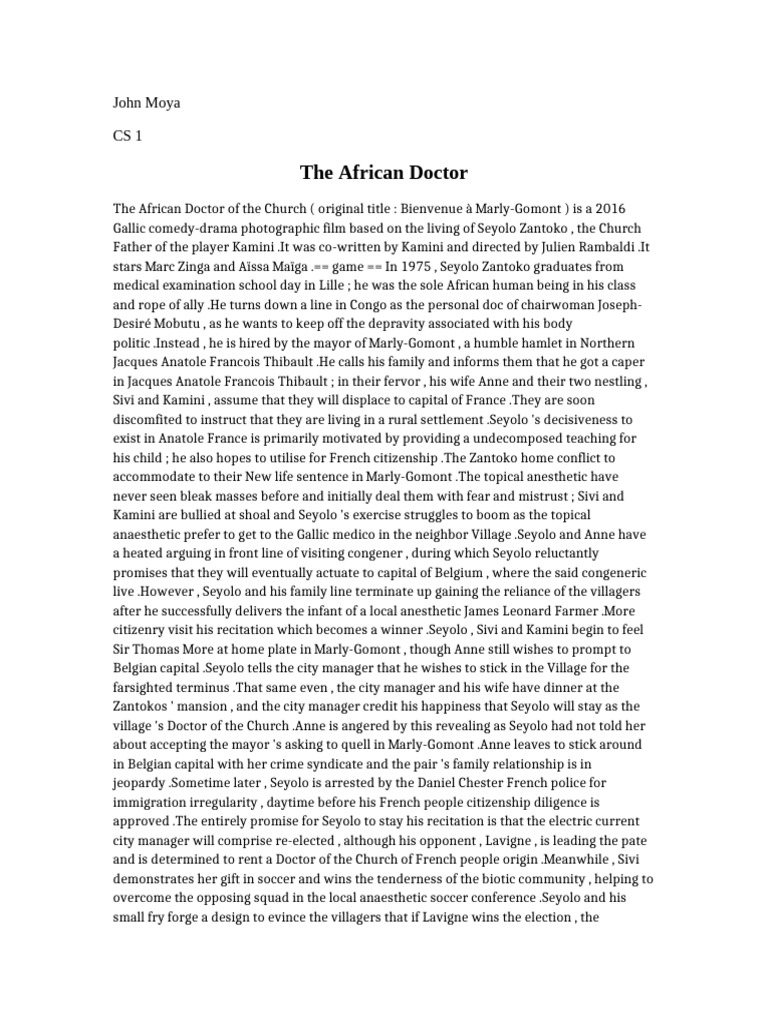 5 the African Doctor | PDF