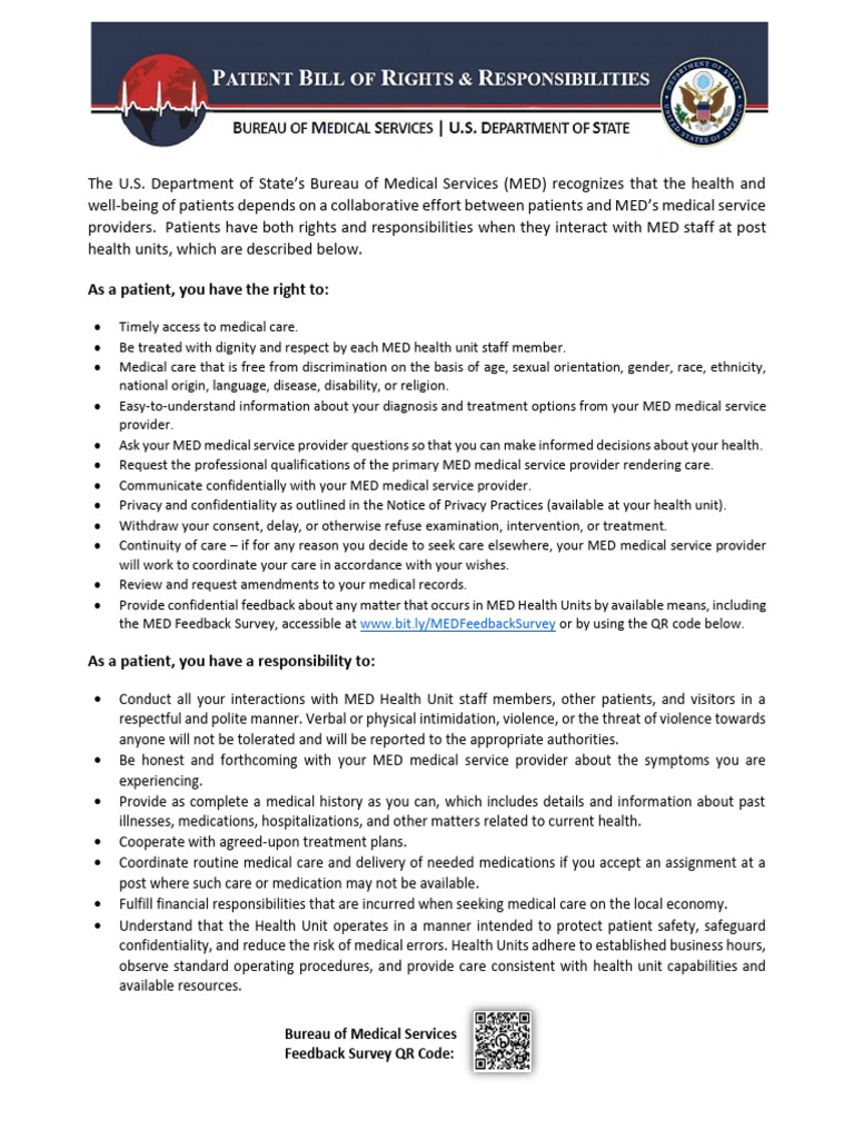 Patient-Bill-of-Rights-and-Responsibilities | PDF | Health Care | Patient