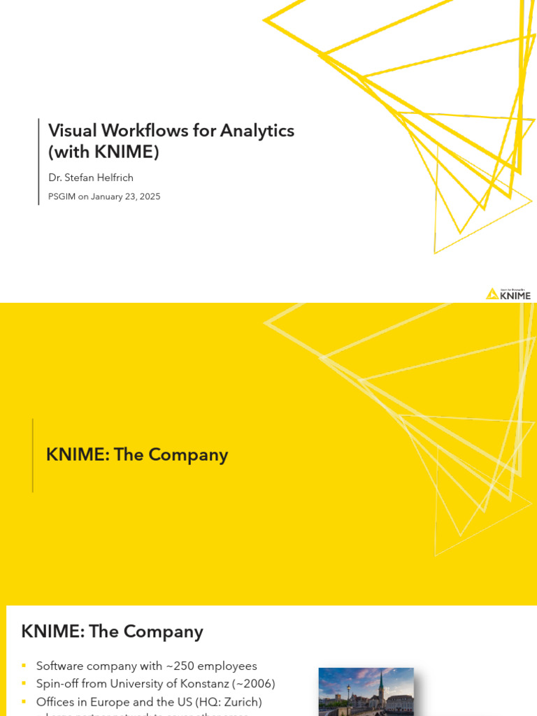 DR Stefan Helfrich PPTs - KNIME Analytics | PDF | Databases | Ibm Db2