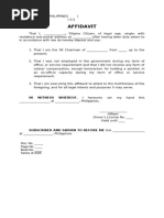 Affidavit of Confirmation - PNP - Form | PDF