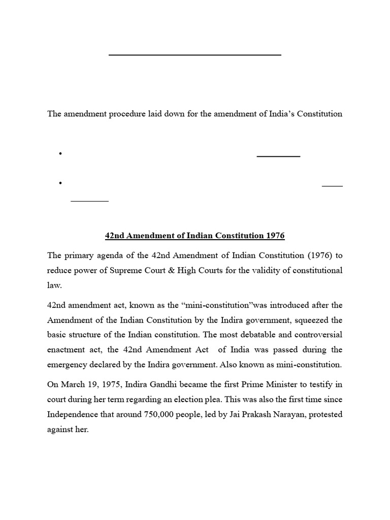 Overview of the 44th Amendment Act | PDF | Constitution | Constitutional Law