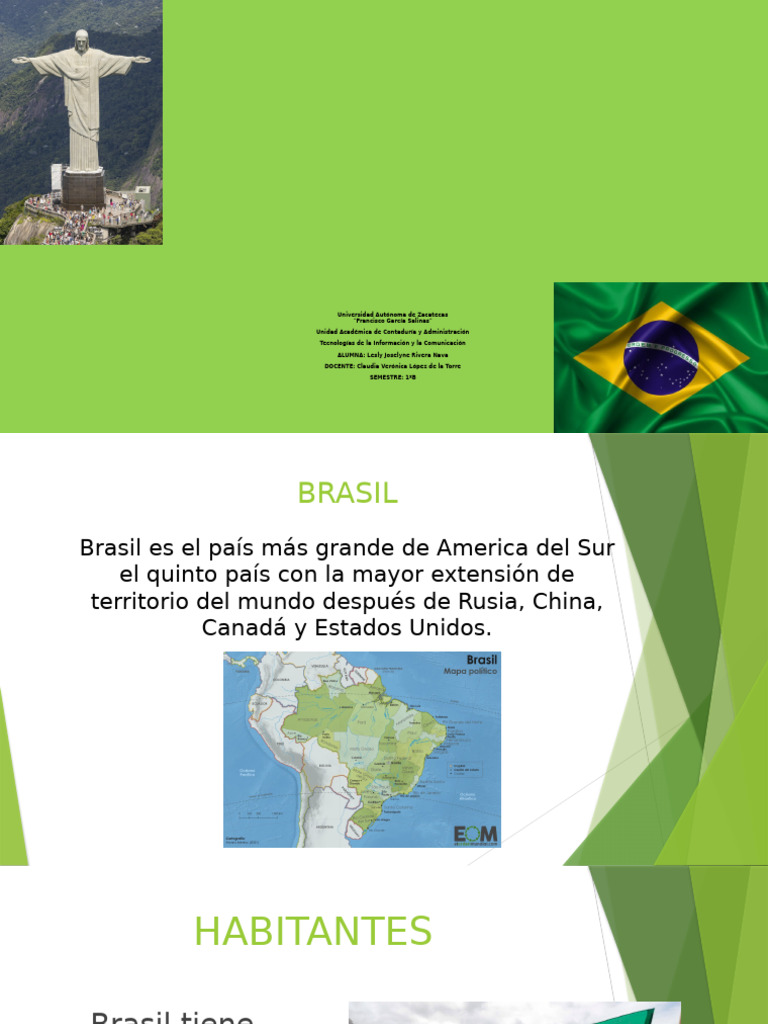 Presentación sobre Brasil | PDF | Brasil | Américas