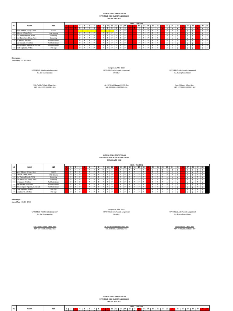 Jadwal Rajal - Edit | PDF