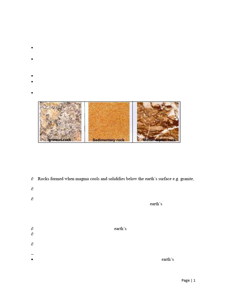 Landforms and Landorm Processes | PDF | Weathering | Igneous Rock