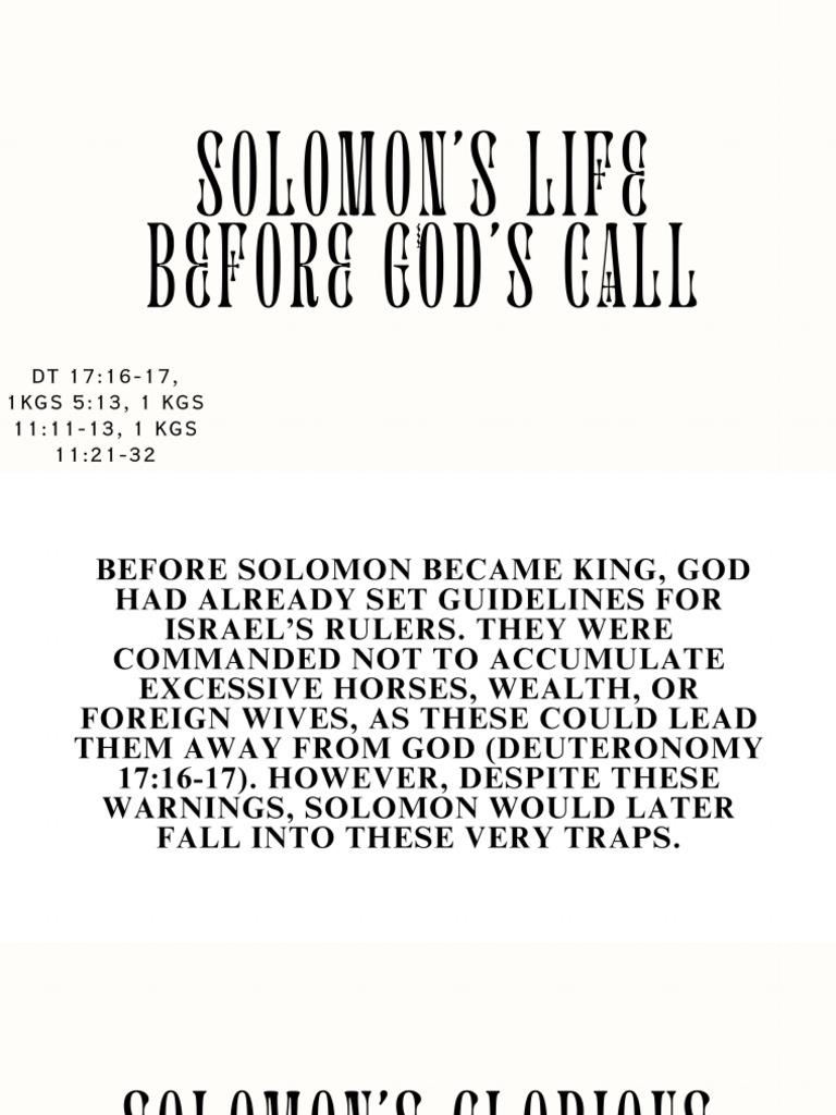 Solomon Life | PDF