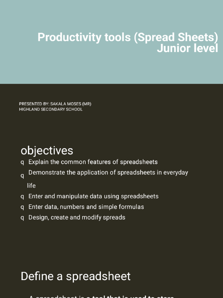 Excel For Junior - Phoenix | PDF