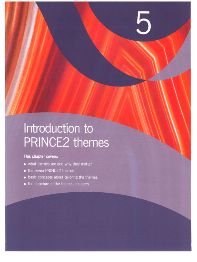 Chapter 5 - Introduction To PRINCE2 Themes | PDF