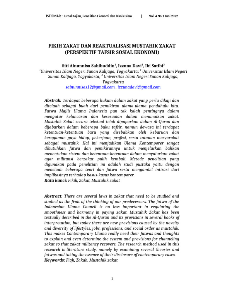 Artikel ZISWAF | PDF