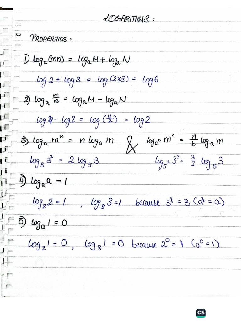 Logarithms | PDF