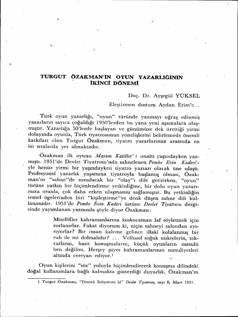 ayşegül yüksel turgut özakman | PDF