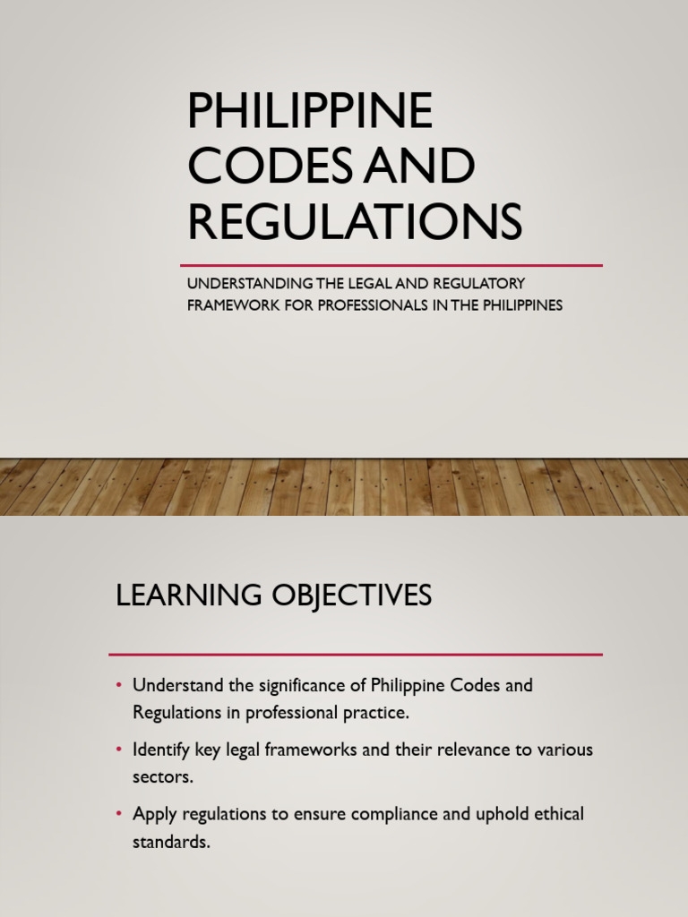 1-Philippine Codes and Regulations | PDF | Regulatory Compliance | Justice