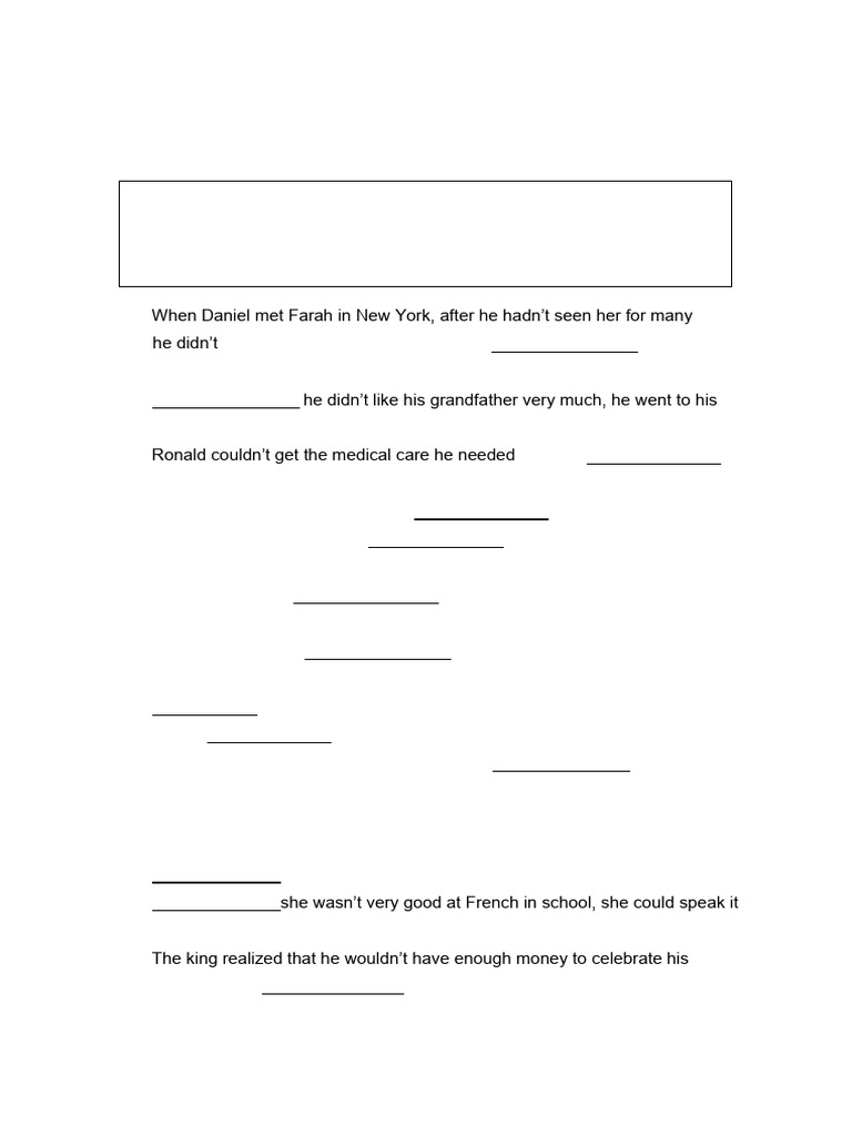 TRANSITIONS - SENTENCES | PDF