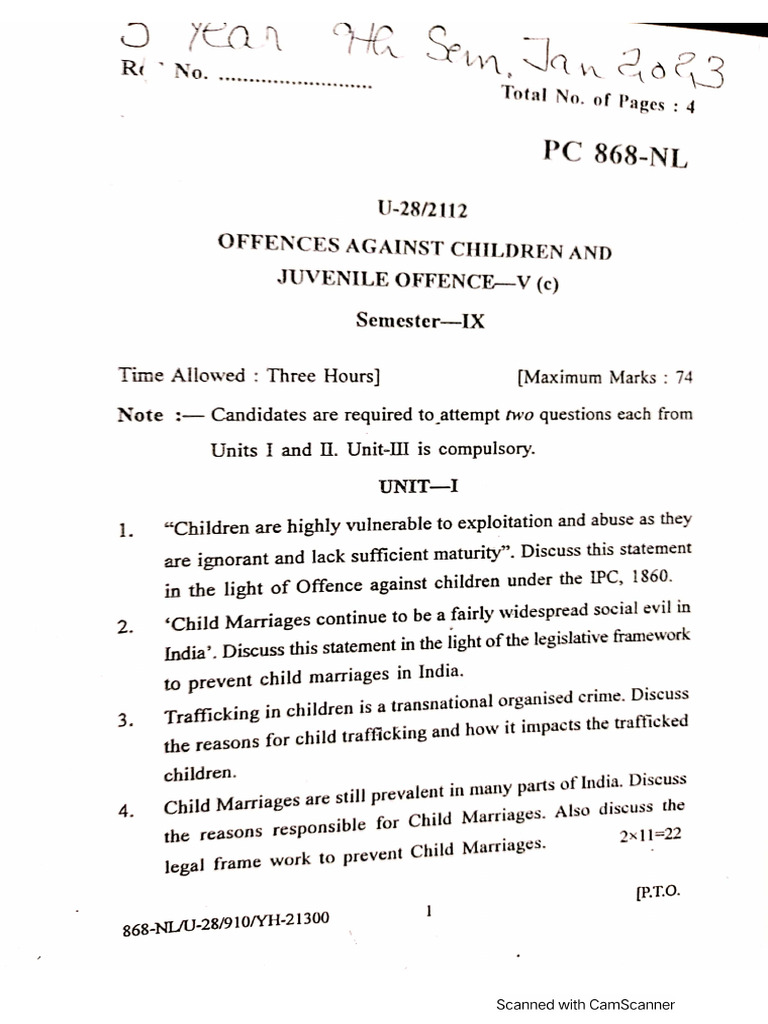 Offences Against Child | PDF