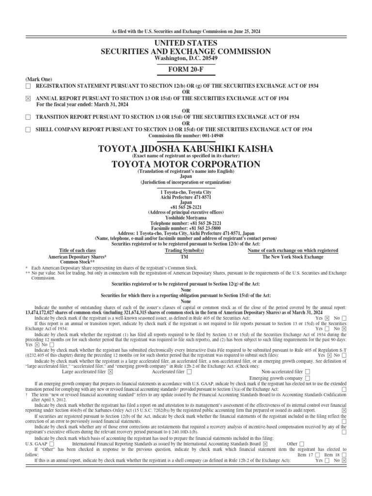 Toyota | PDF | Toyota | Risk