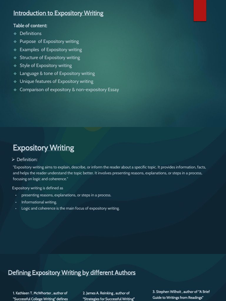 Expository-Writing (Lecture 1) | PDF | Essays | Cognition