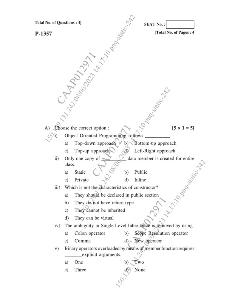 Sybca-Sci Oop CPP | PDF