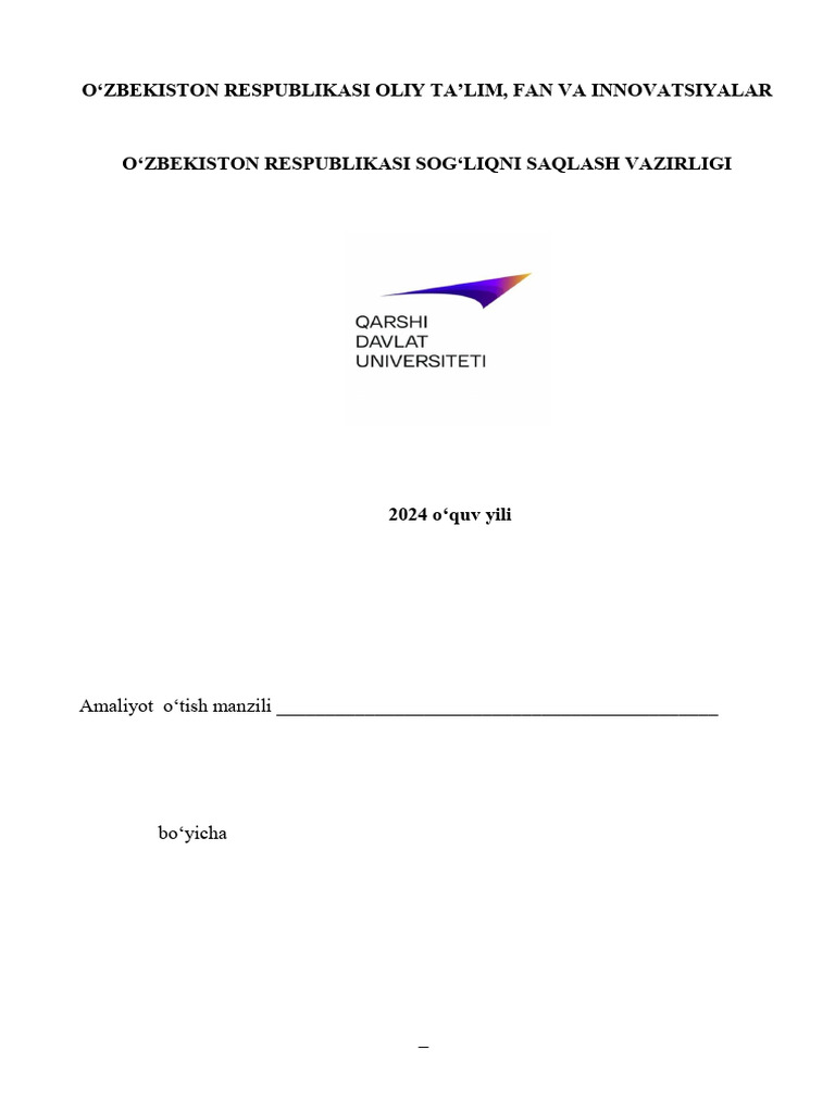 Amaliyot Tibbiyot 3-Kurs | PDF