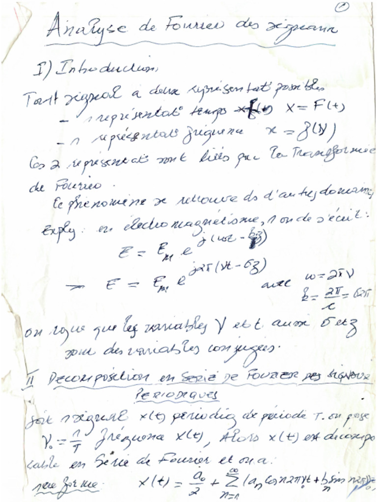 Analyse de Fourier-Bonog | PDF