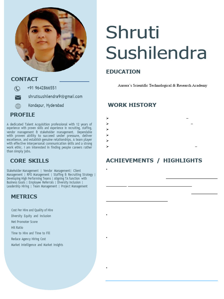 Seeking Exciting Career Opportunity For Next Career Move-1 | PDF ...