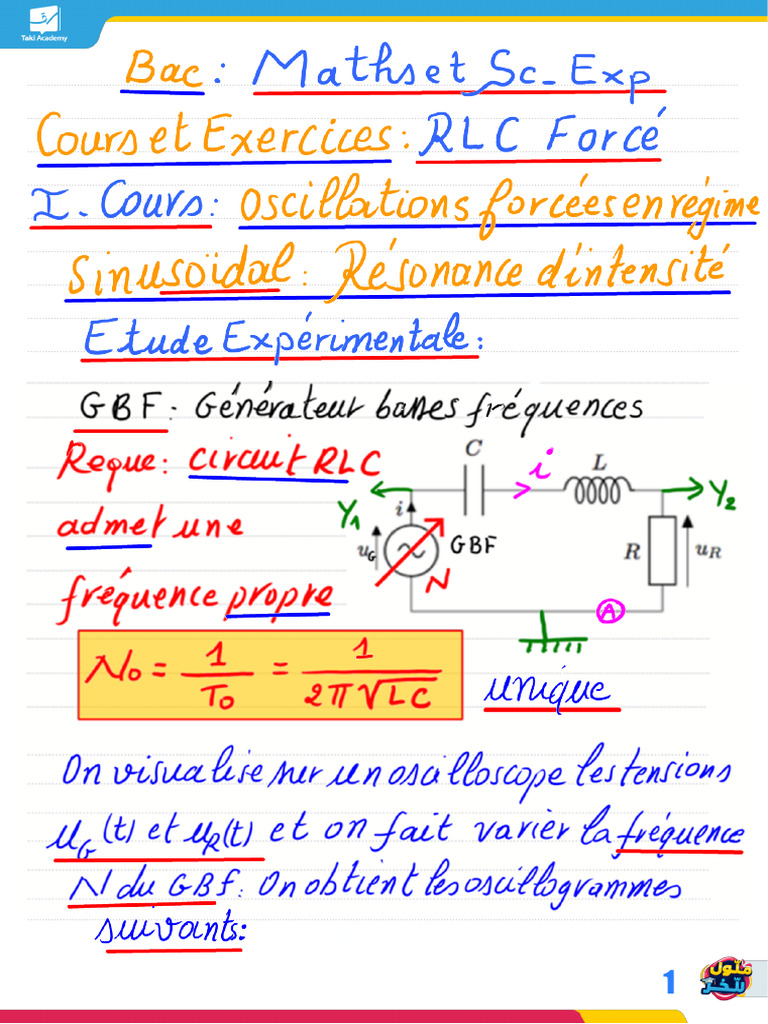 Cours RLC Forcé | PDF